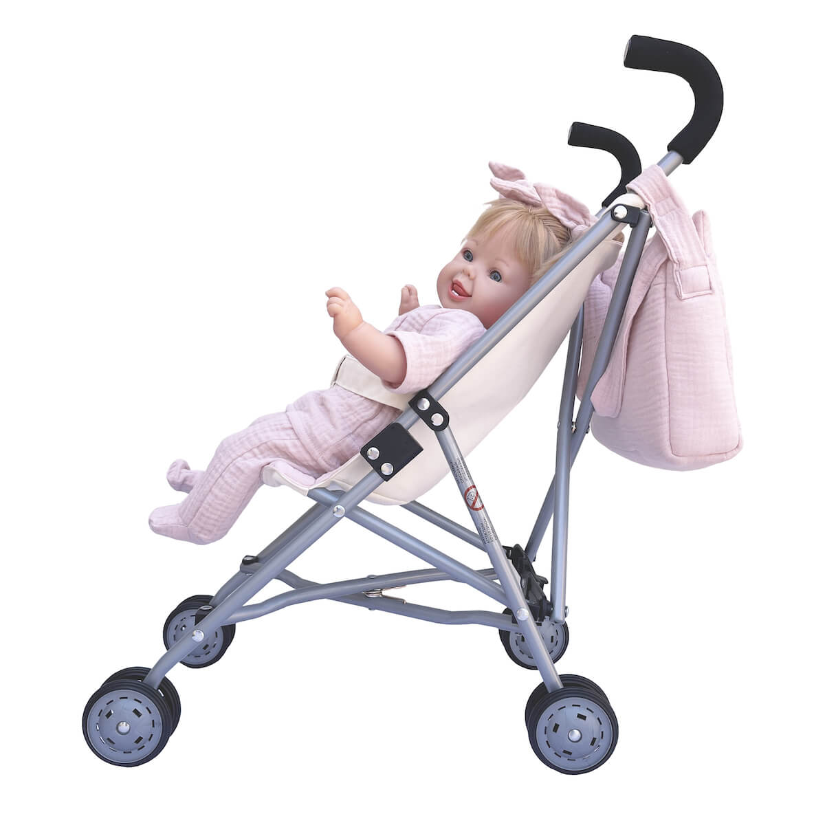 Boneca de rabo de porco Emma BOBBLE rosa 42 cm - Conforama