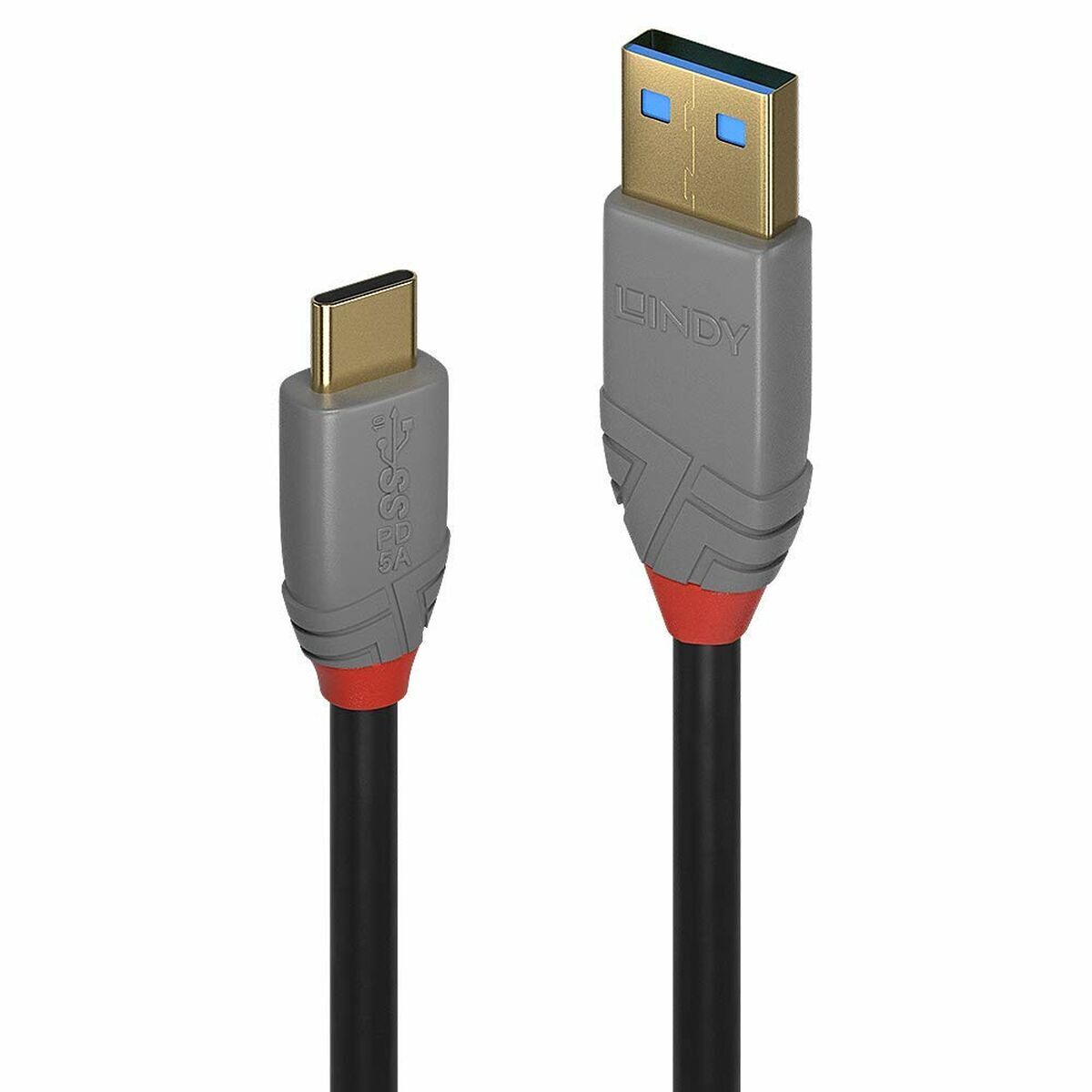 Cabo USB A para USB C LINDY 36911 Preto Antracite - Conforama